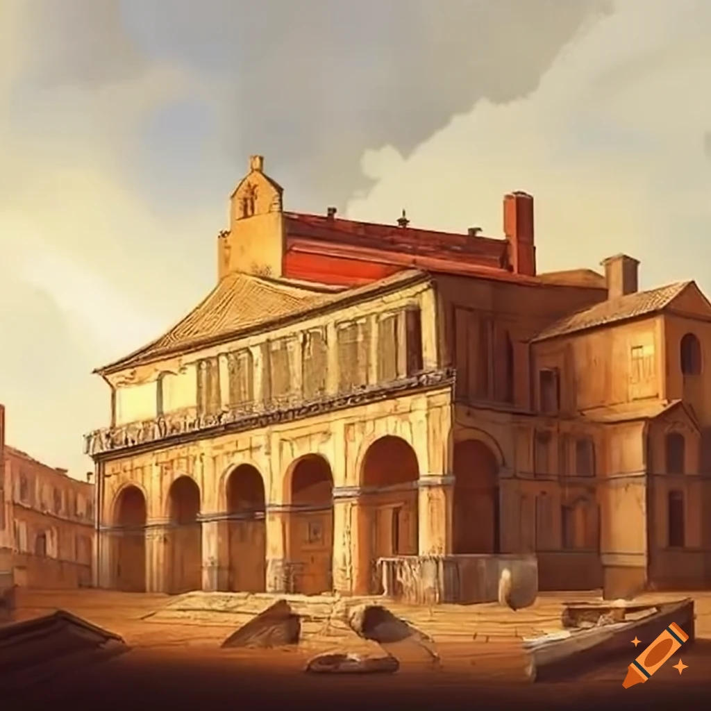 Roman factory building on Craiyon