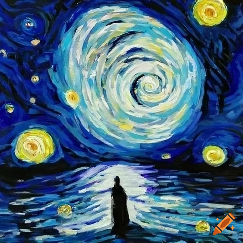 Jesus christ (starry night painting)