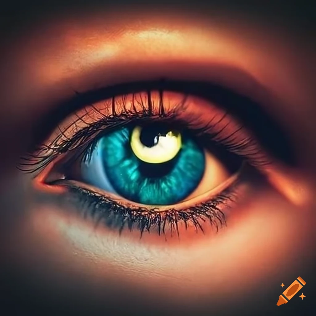 A vibrant eye symbolizing ambition and determination