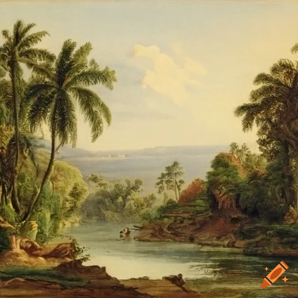 Johann moritz rugendas tropical landscape
