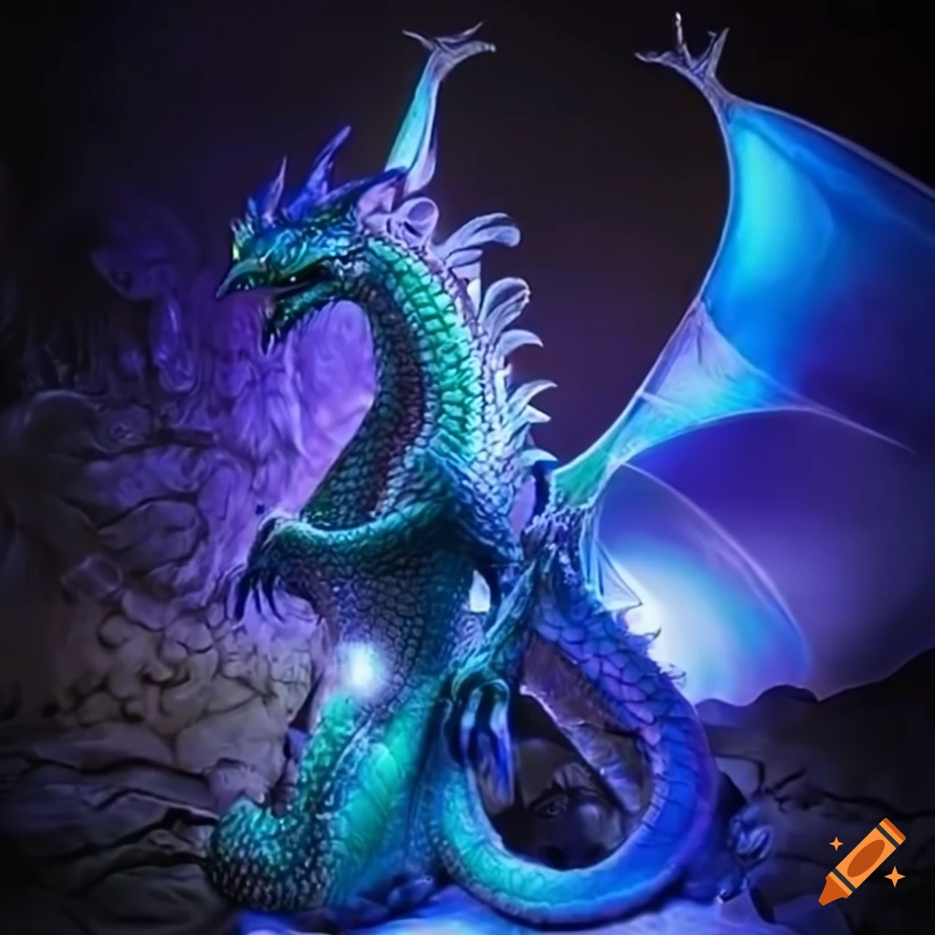 Enchanted dragon on Craiyon