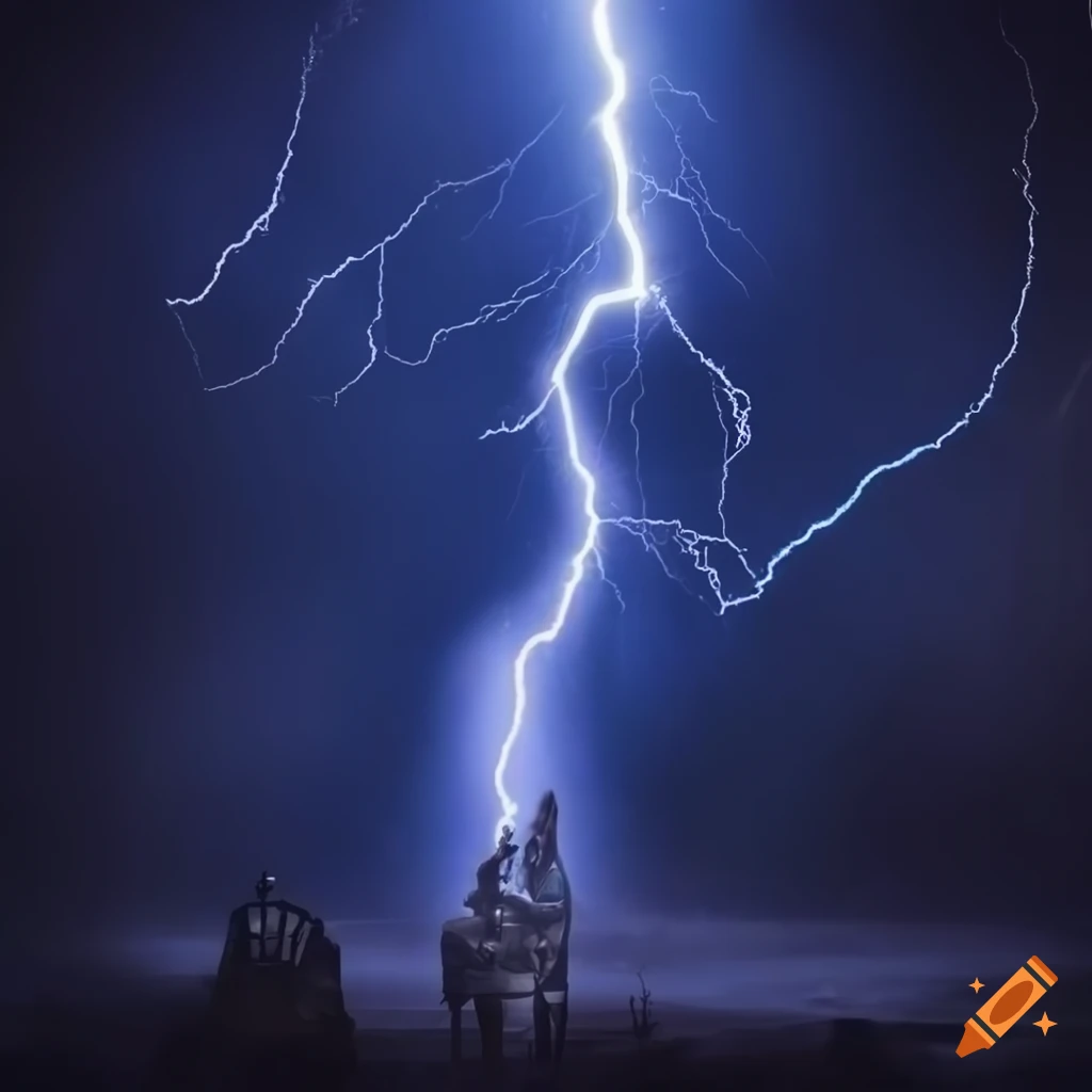 Ride the lightning on Craiyon