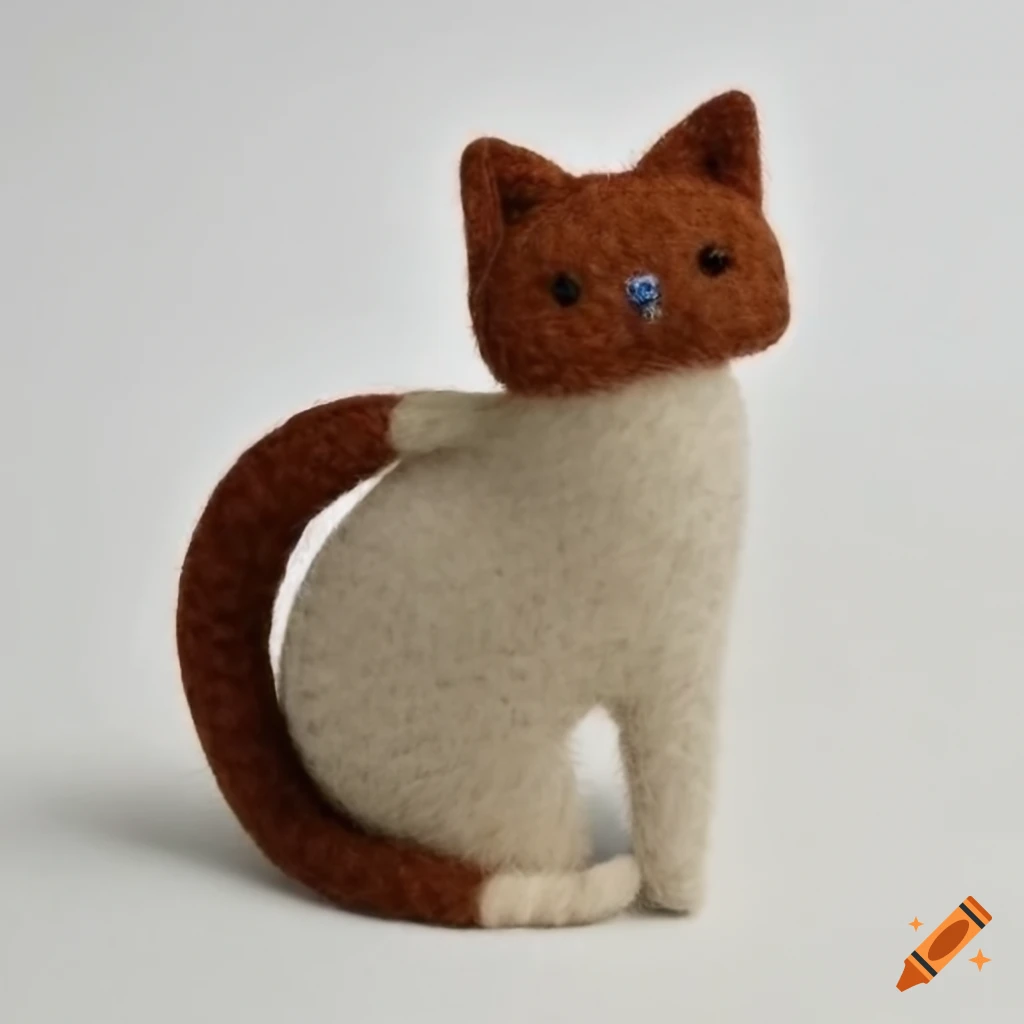Felt cat on Craiyon