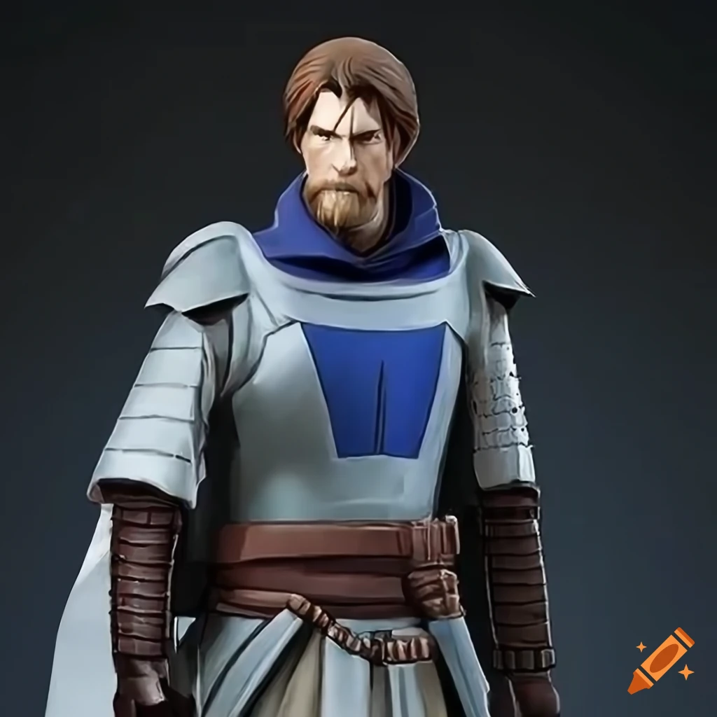 Obi wan kenobi fusion trevor belmont as blue templar armor monk with ...
