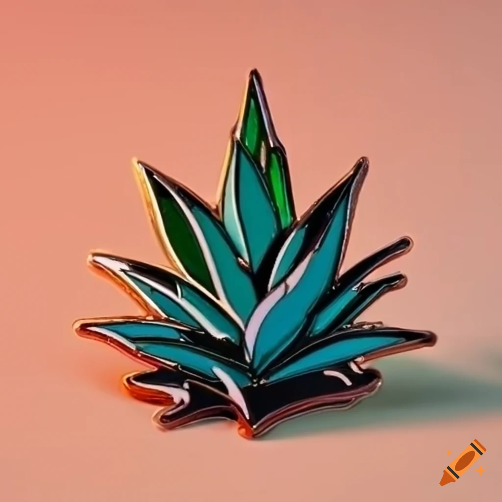Enamel pin de agave mexicano on Craiyon