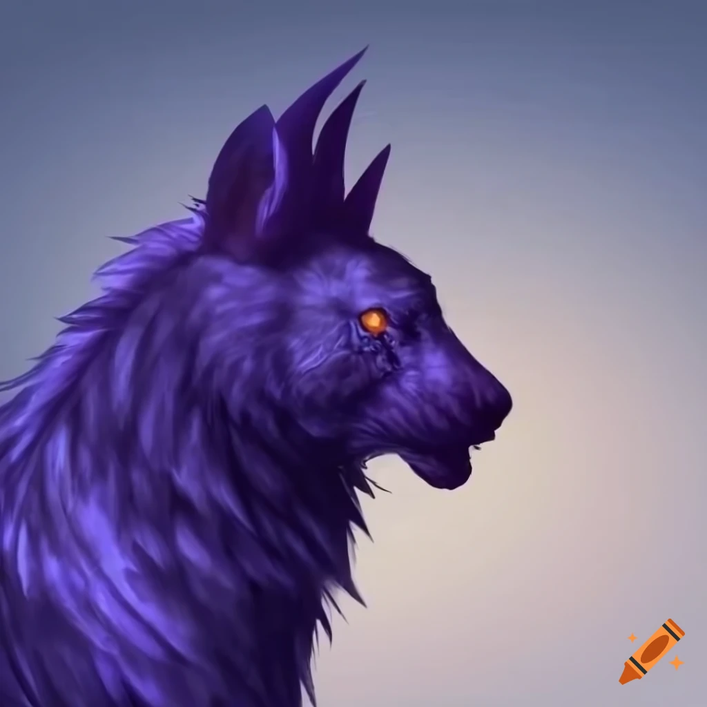 Side view of a majestic fantasy creature in t-pose on Craiyon