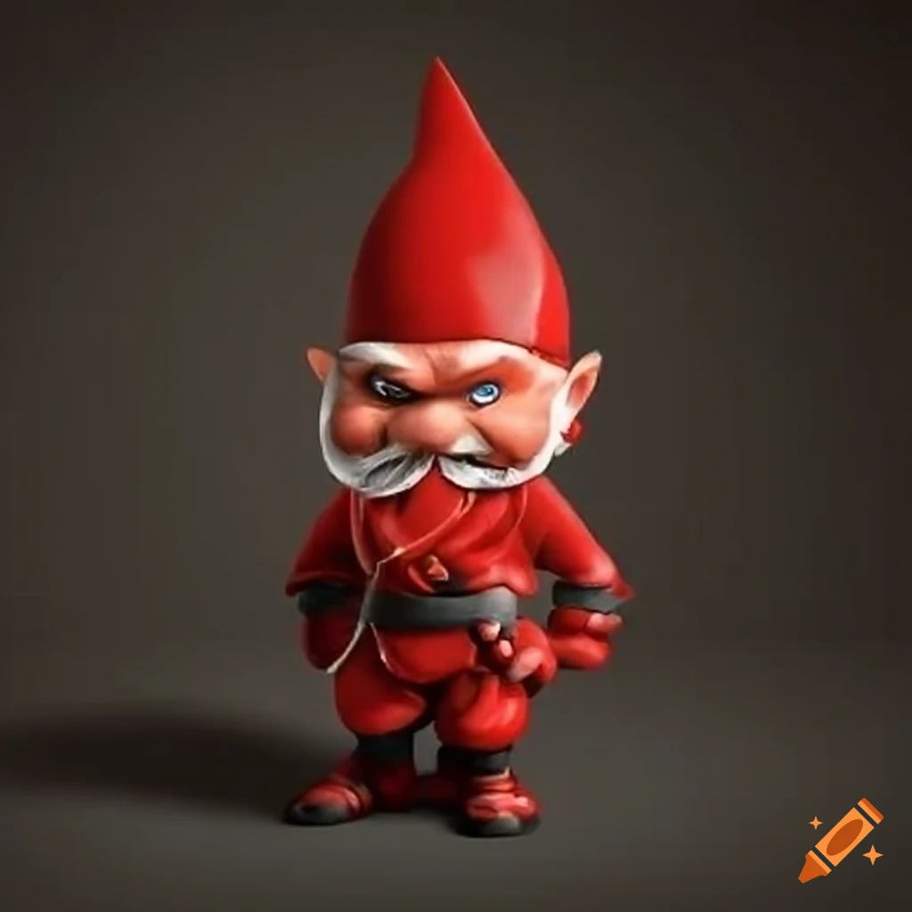 Red ninja gnome