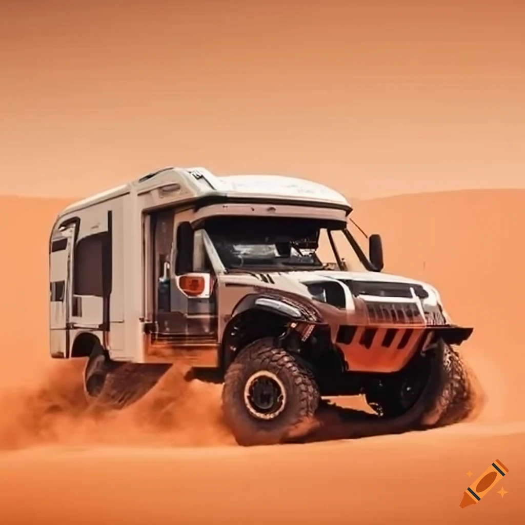 Combine a motorhome and a baja race support truck