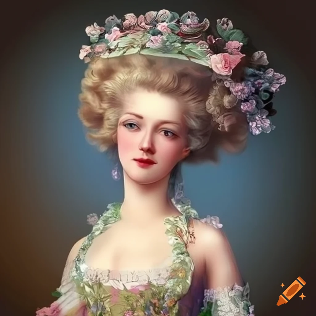 Graphics, vintage, illustration, rose, style, lace, blossom, dress, 3d ...