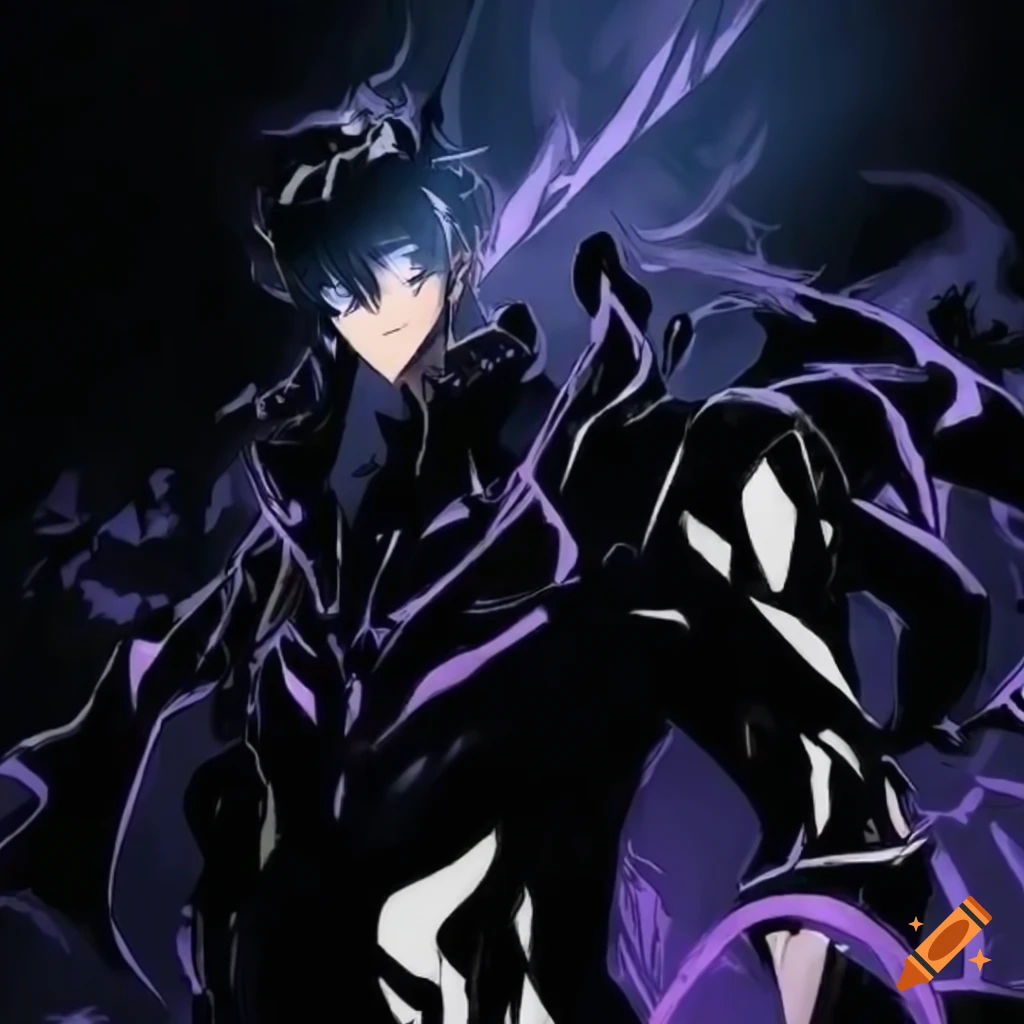 Cover art of the popular web novel 'solo leveling' on Craiyon