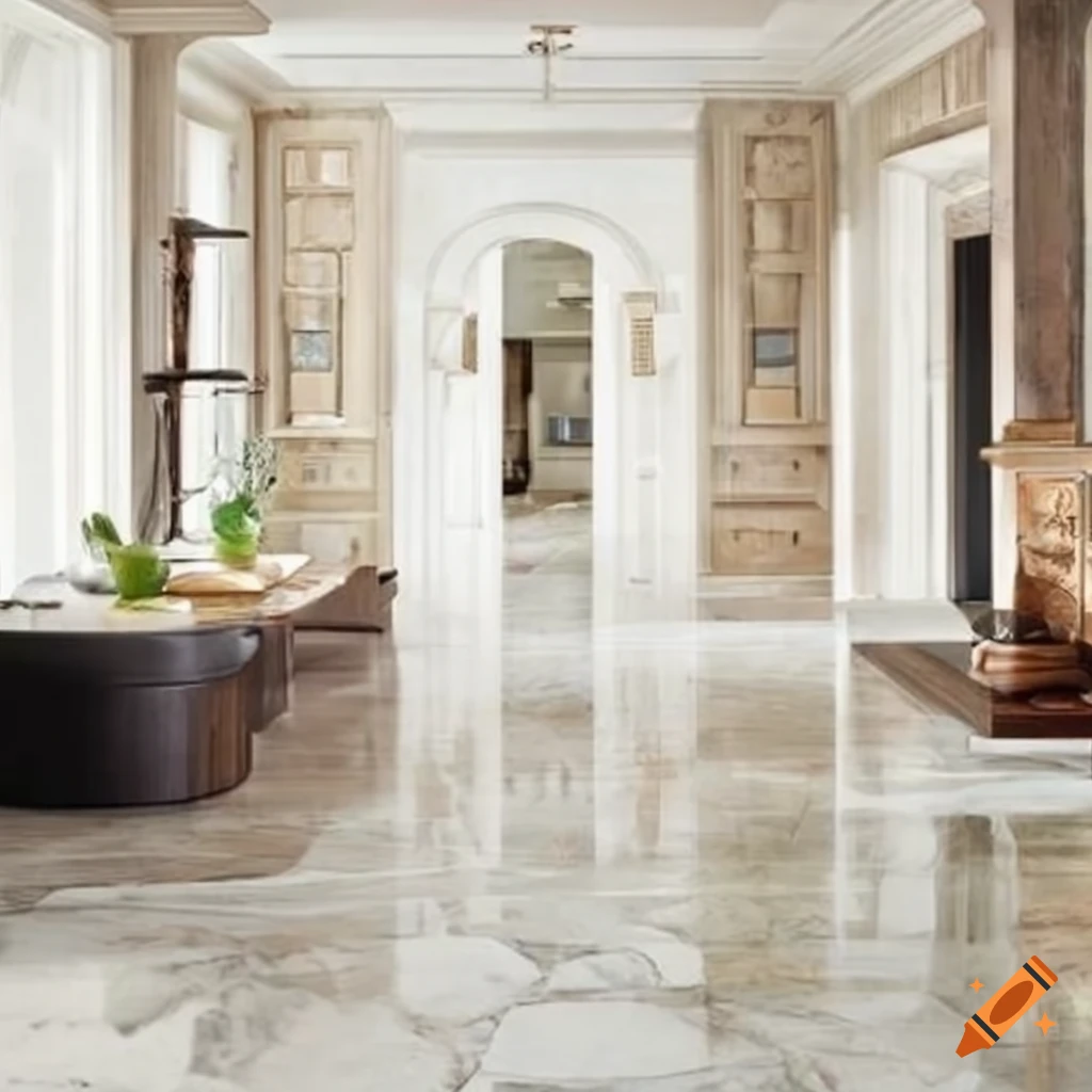 Marble floors – the noble beauty of natural stone in home interiors on ...