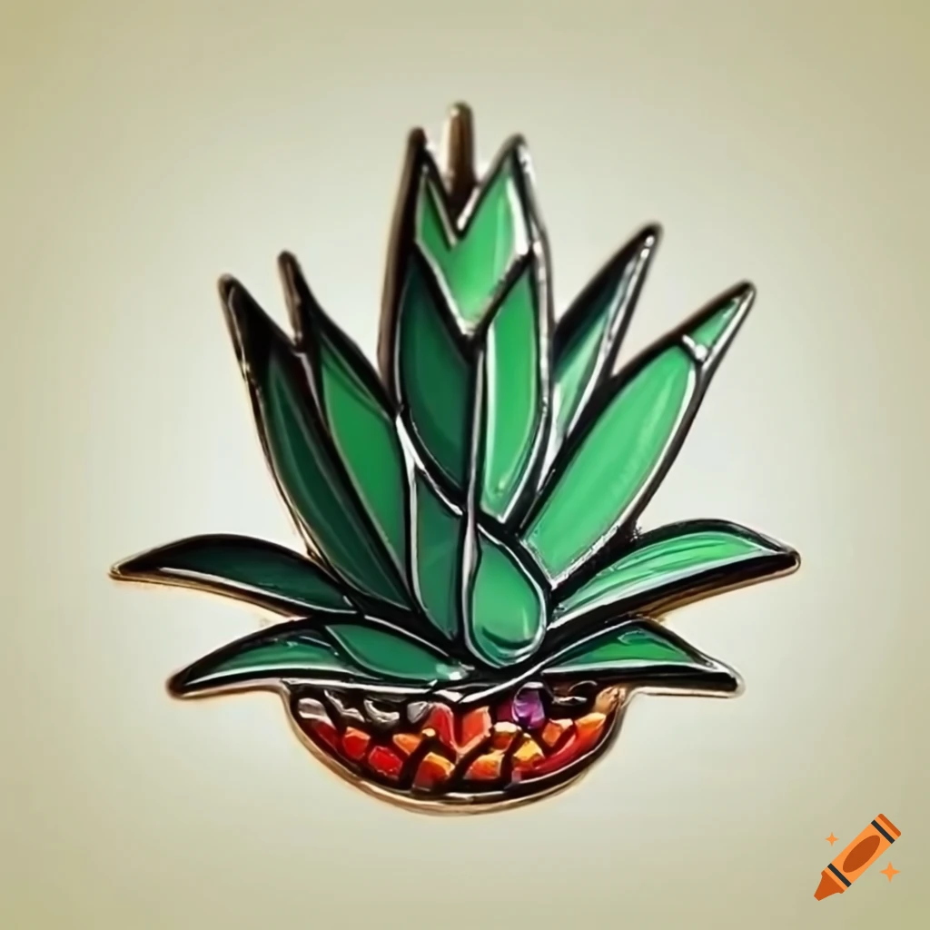 Enamel pin de agave mexicano