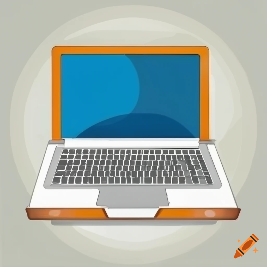 Laptop on desk sunny abstract