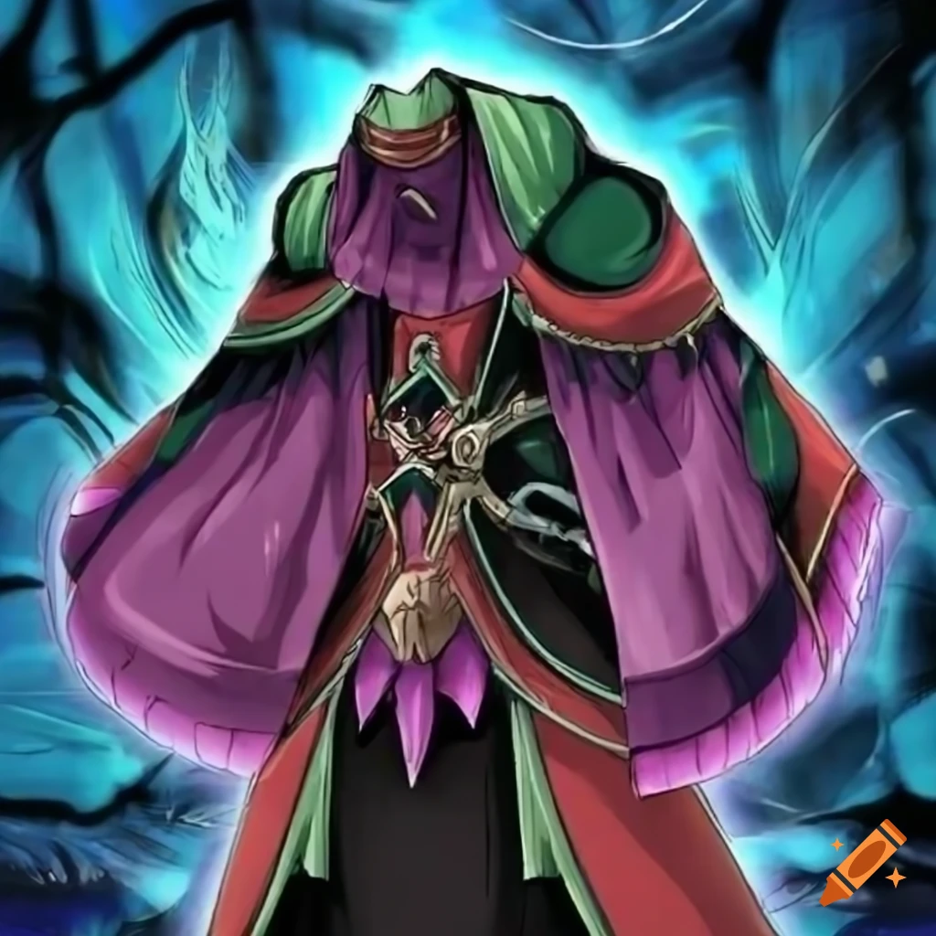 Yu gi oh card art style woodlands bishop on Craiyon