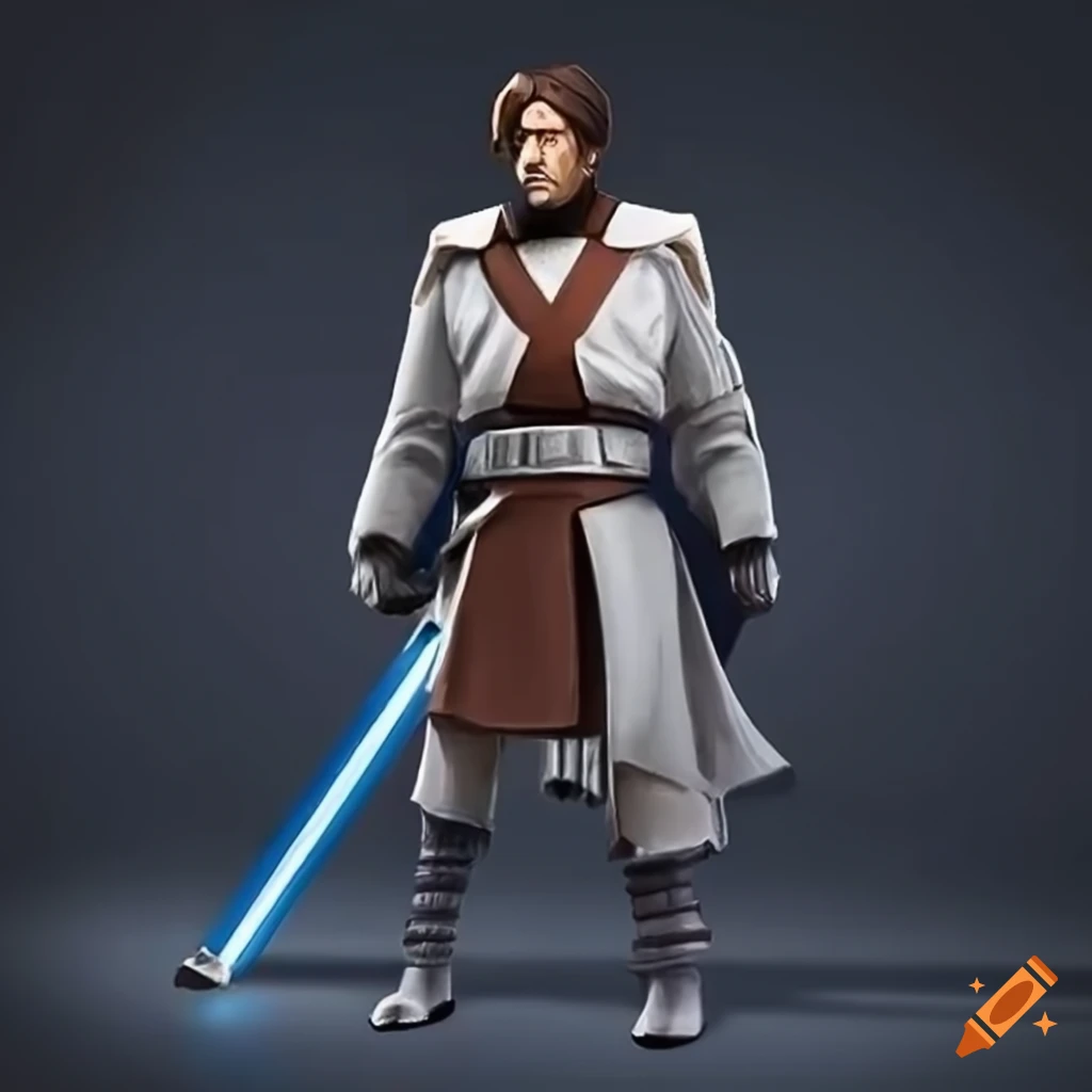 Obi wan kenobi fusion trevor belmont as blue templar armor monk with ...