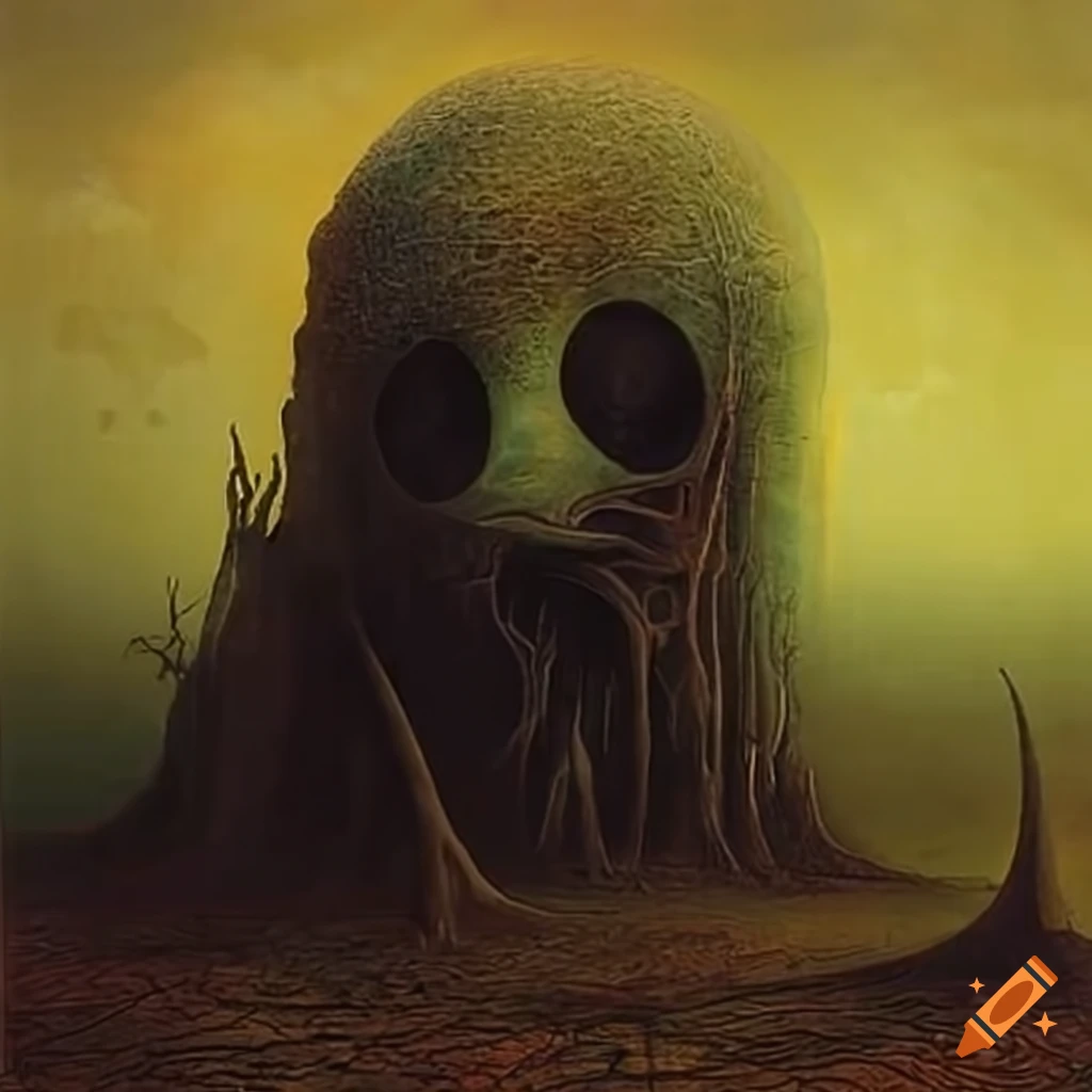 Dead forest, by zdzisław beksiński