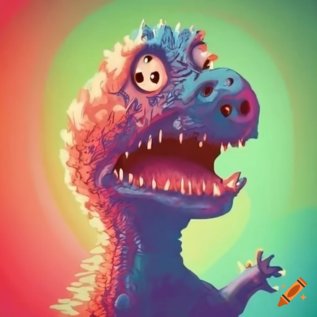 Cute baby godzilla dr seuss