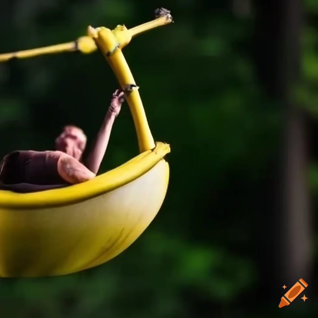 Half man half banana flying chair