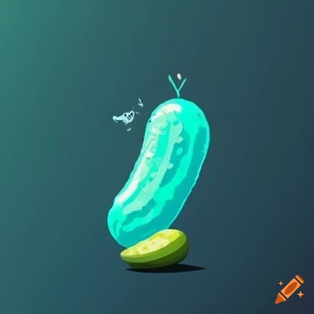 An logo for a stacking todo list app that is based on a pickle on Craiyon