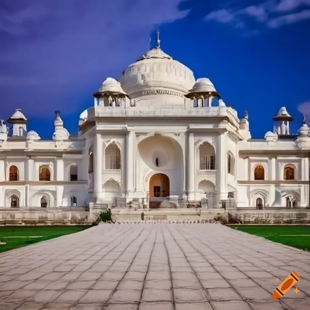 The white house in mediterranean architectural style mahal full front ...