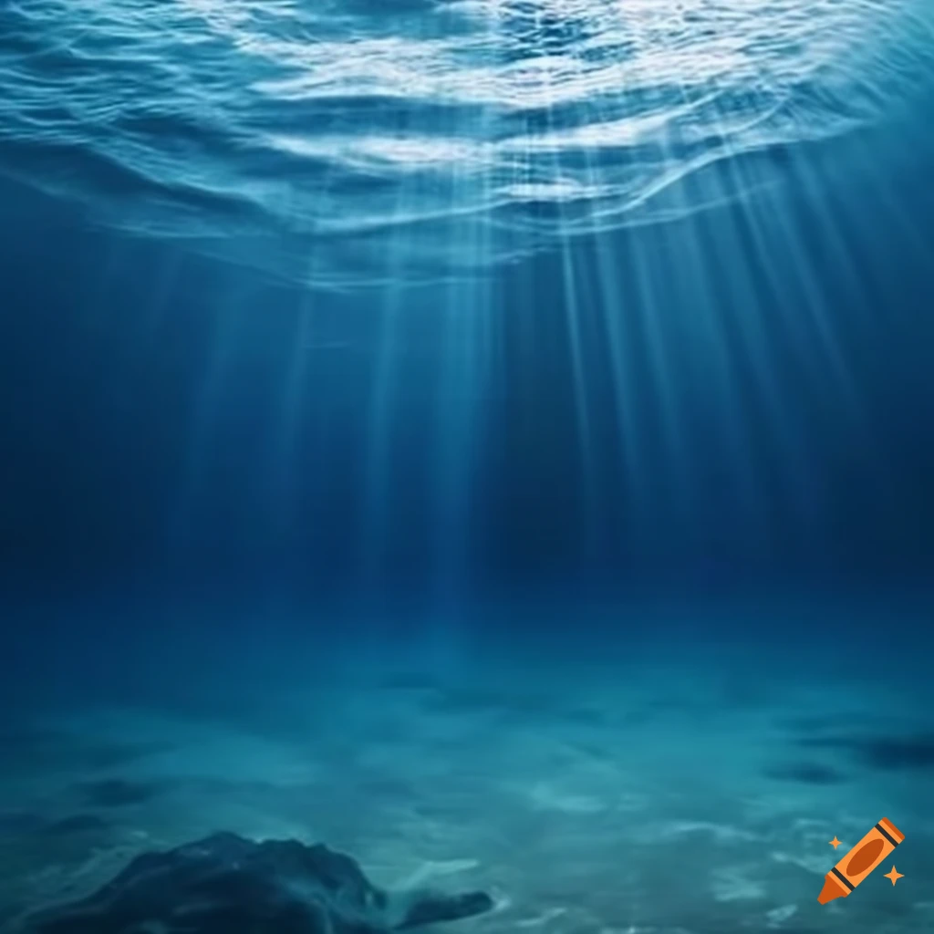 Deep blue sea on Craiyon