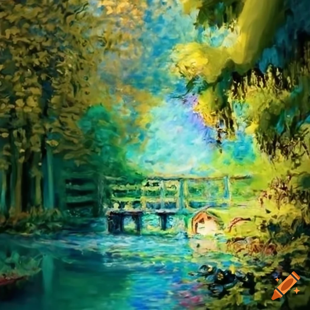 Monet style cottage cool undertones on Craiyon