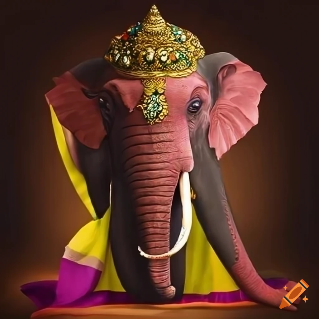 Elephant in saree