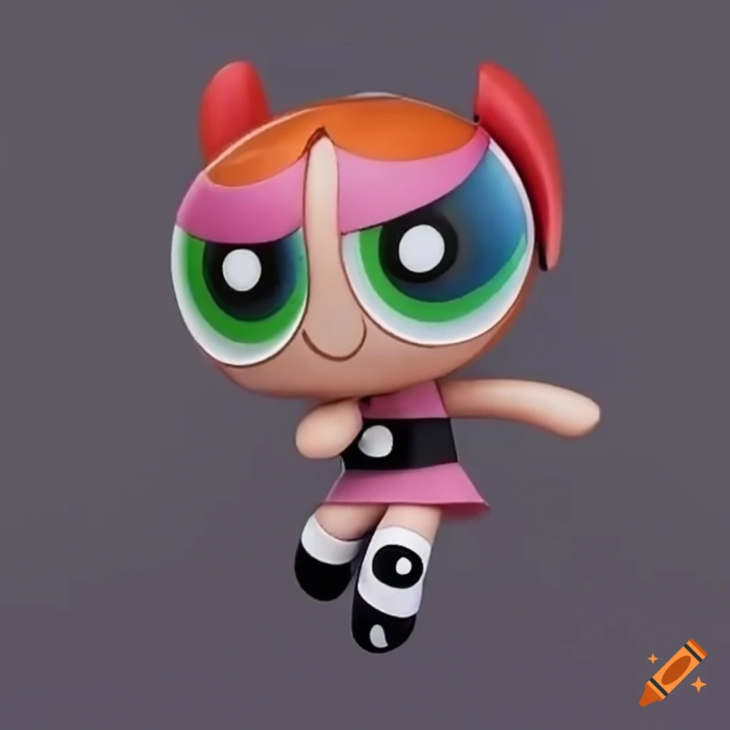 Bubbles Powerpuff Girls Flying