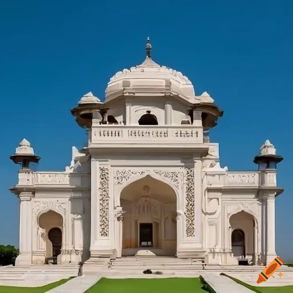 The white house in mediterranean architectural style mahal full front ...