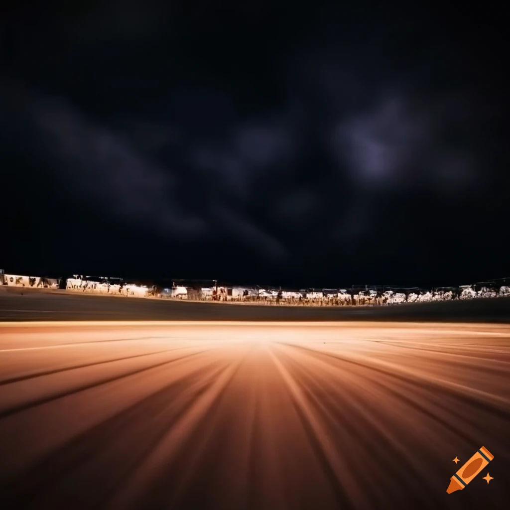 Professional photography of a speedway racetrack