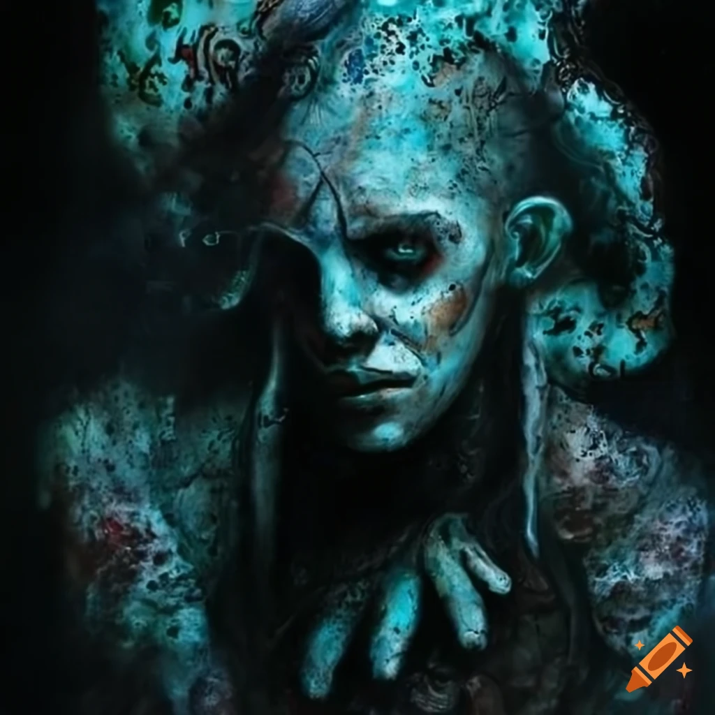 Acid burn, dark painting