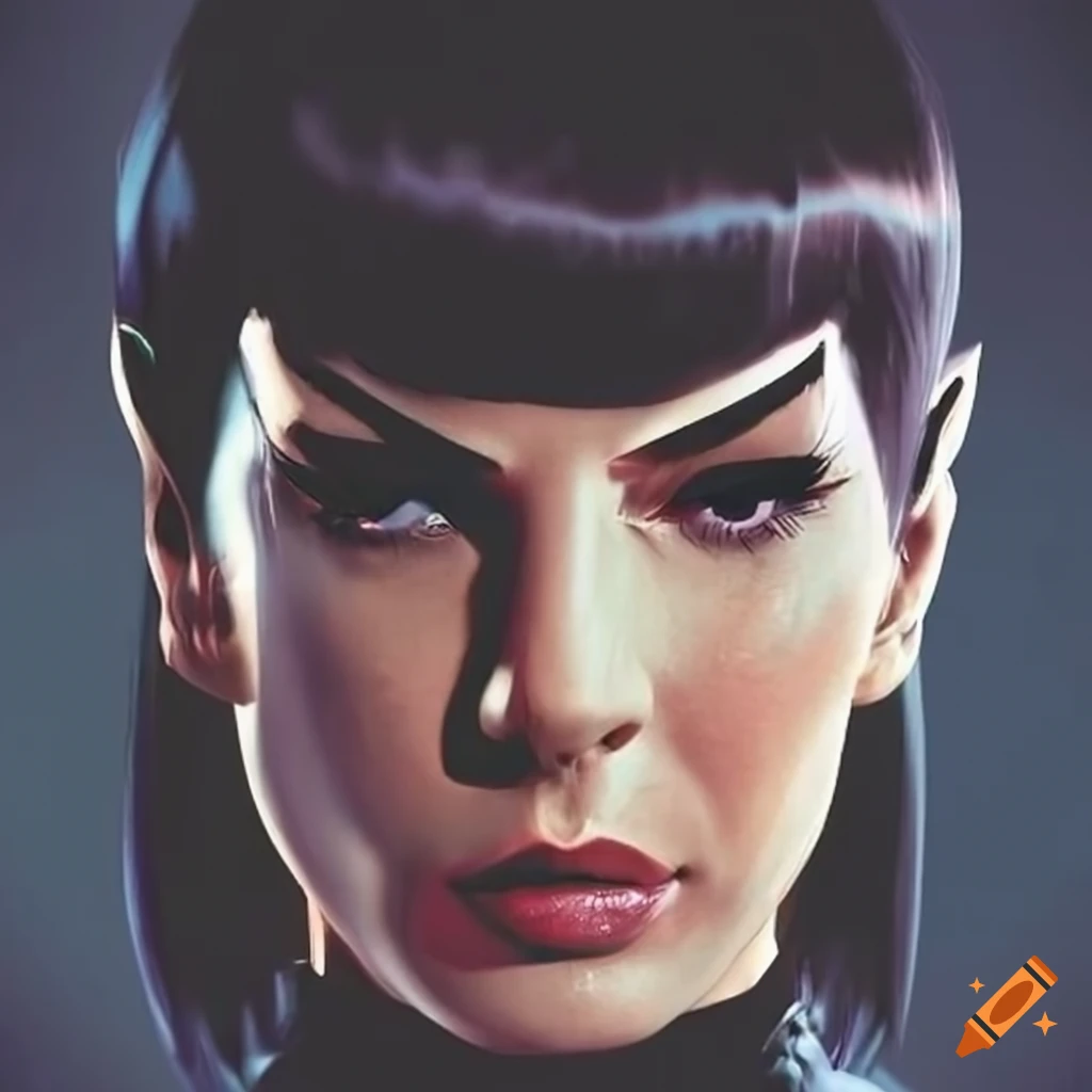Young female spock on Craiyon