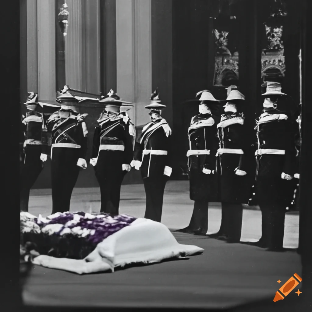 Historical moment the funeral of tsar nicholas ii in 1962 on Craiyon