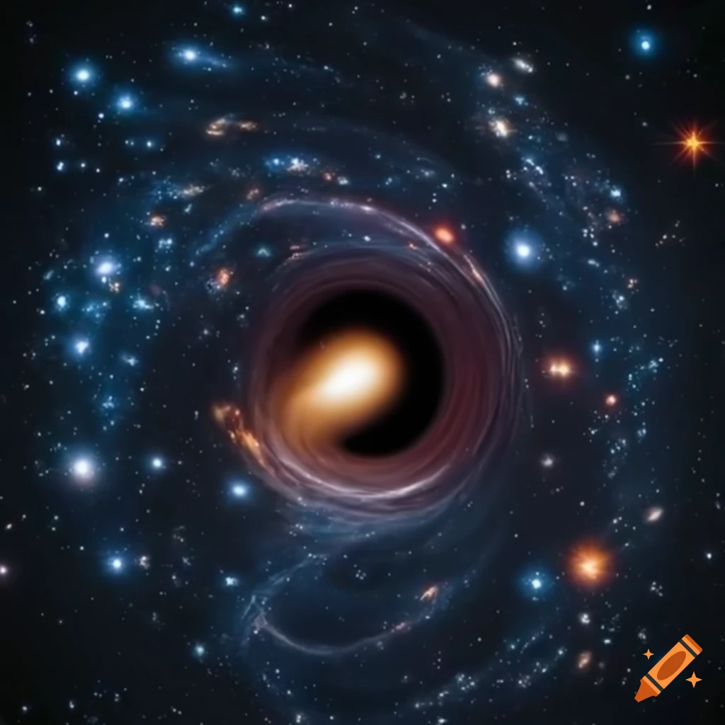 A mesmerizing view of stars and galaxies filling the screen, gradually ...