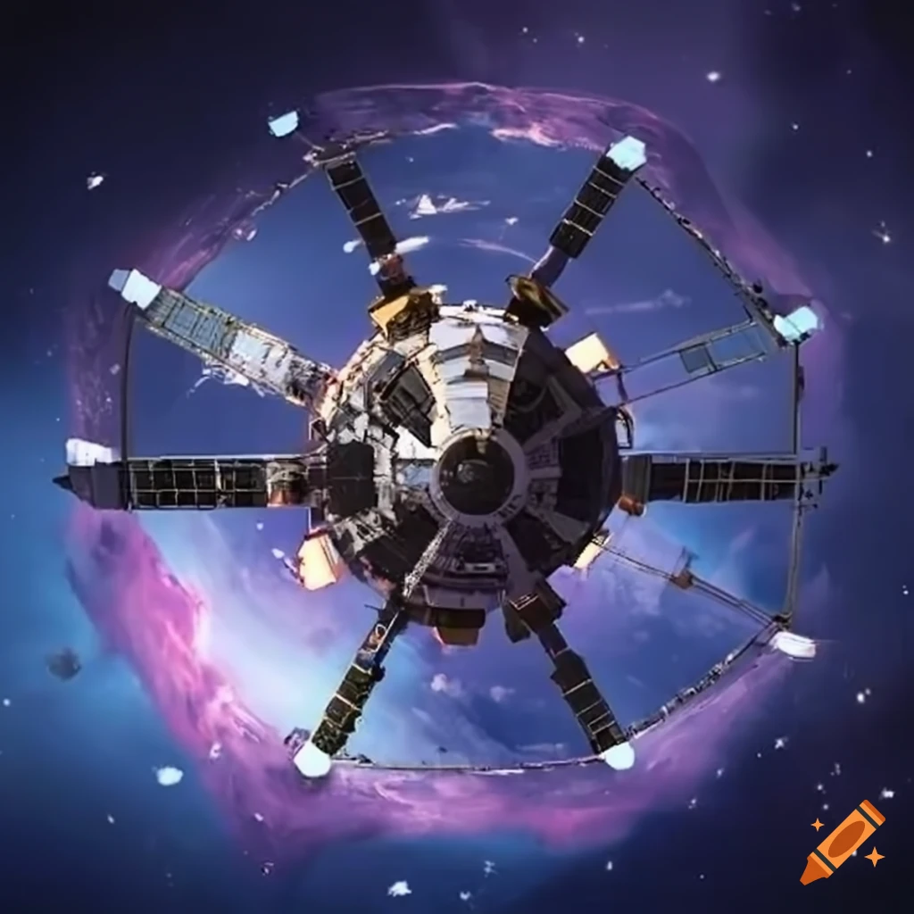 Dodecagonal space station on Craiyon