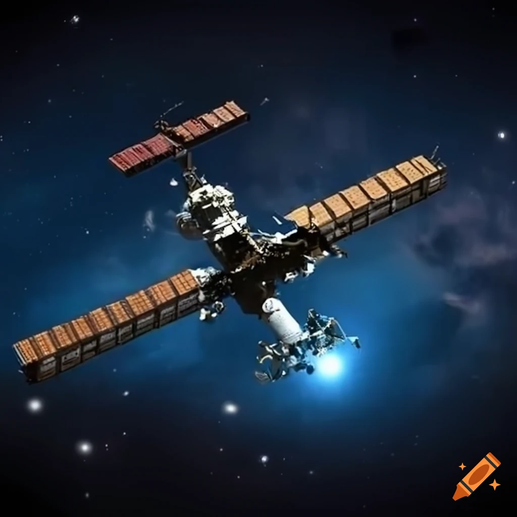 Space station floorplan on Craiyon