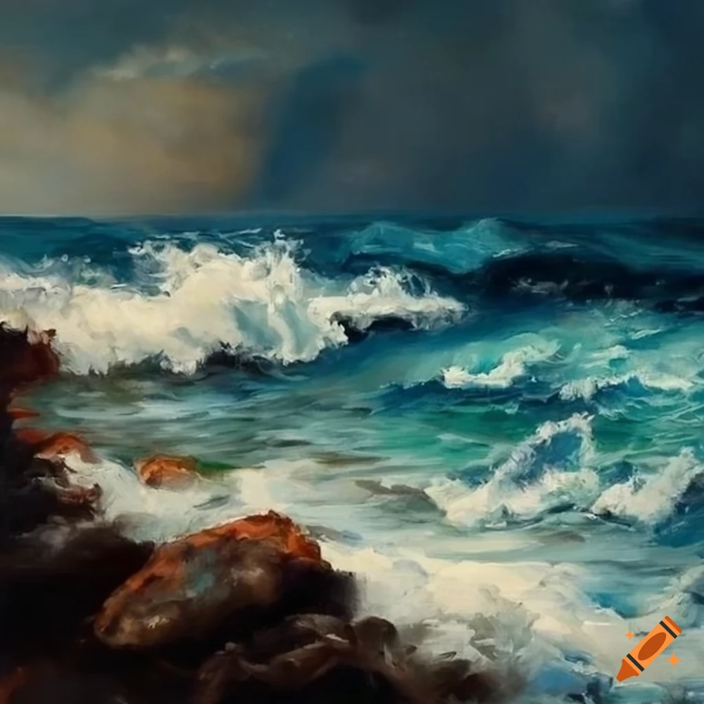 Craiyon_234122_craiyon_172442_impressionist_painting_of_ocean_waves ...