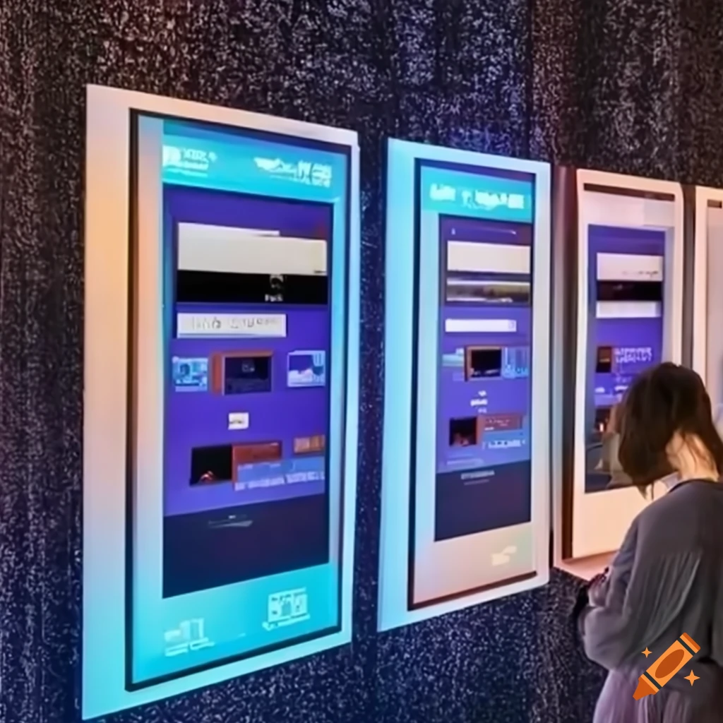 Interactive display, touchless interaction exhibition with people