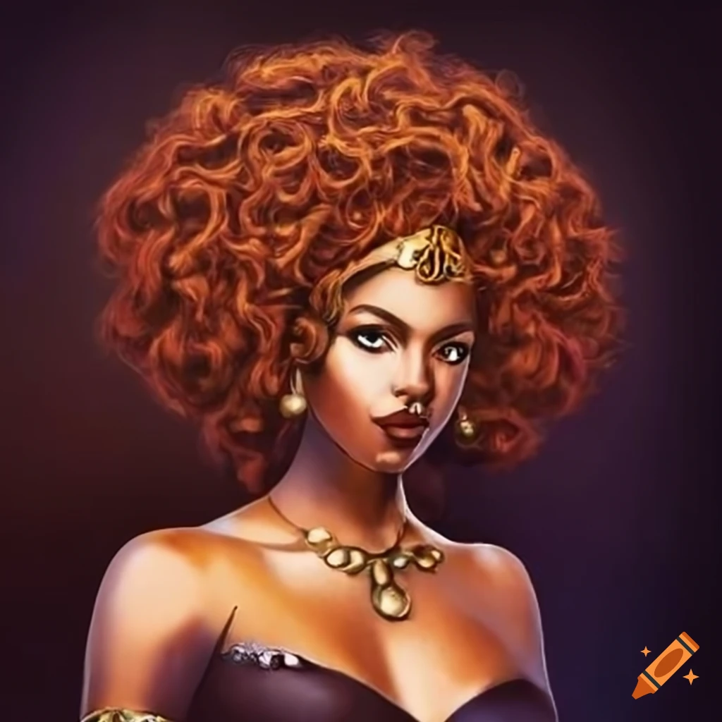 Goddess athena afro