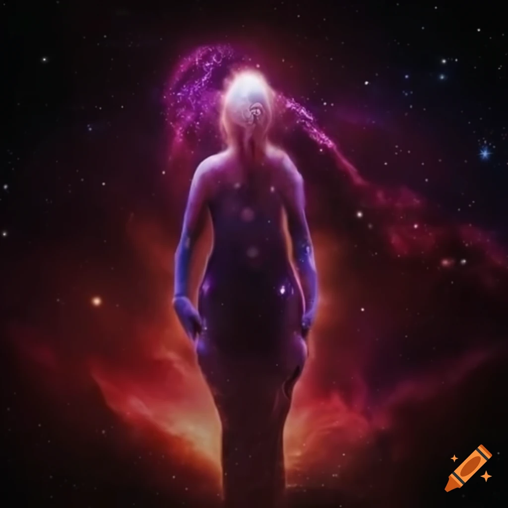 Person who is galaxy on Craiyon