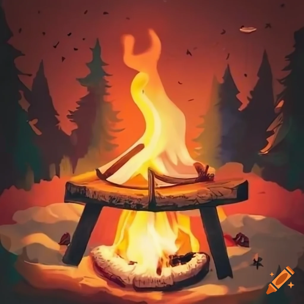 Cozy campfire