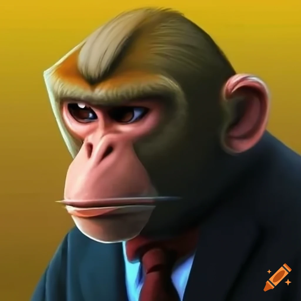 Monkey vladimir putin on Craiyon