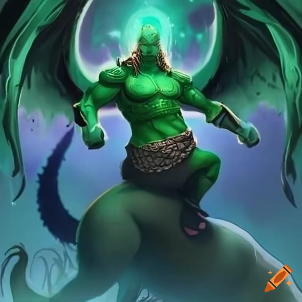 Green Ghost centaur Grand Emperor on Craiyon
