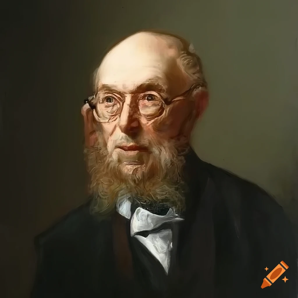 Professor Henry Pratt oil painting portrait on Craiyon