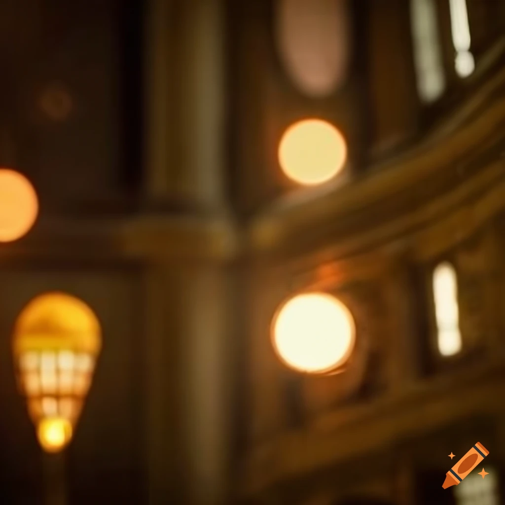 Courtyard garden in ornate, light-filled library