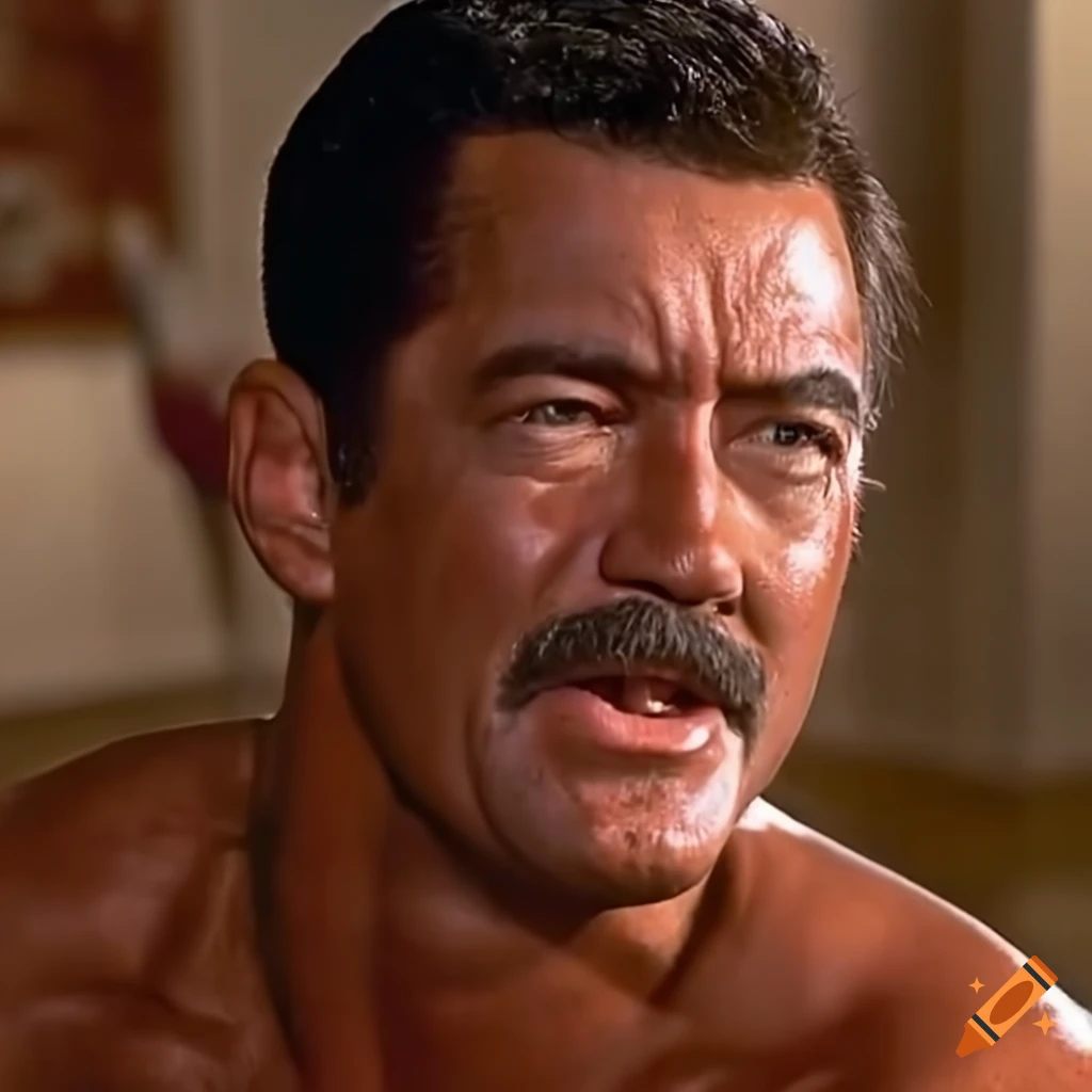 Papa John and George Forman as Magnum P.I. characters on Craiyon