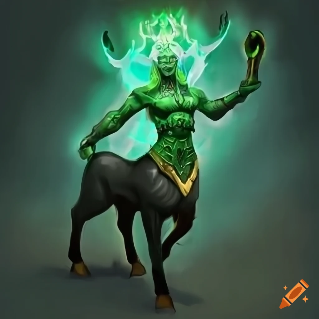Green ghost centaur grand emperor on Craiyon