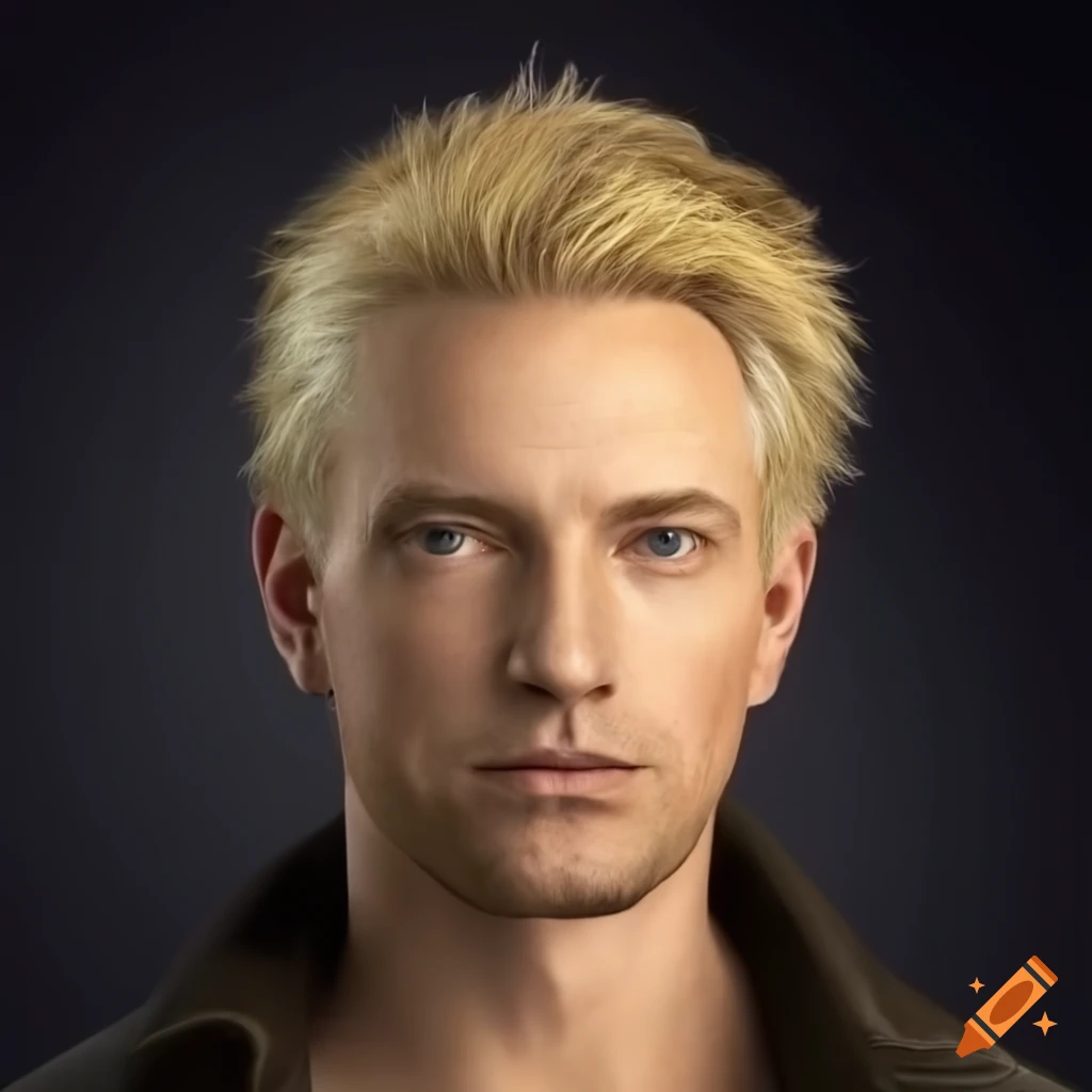 Middle-aged man with blond hair and three-day stubble