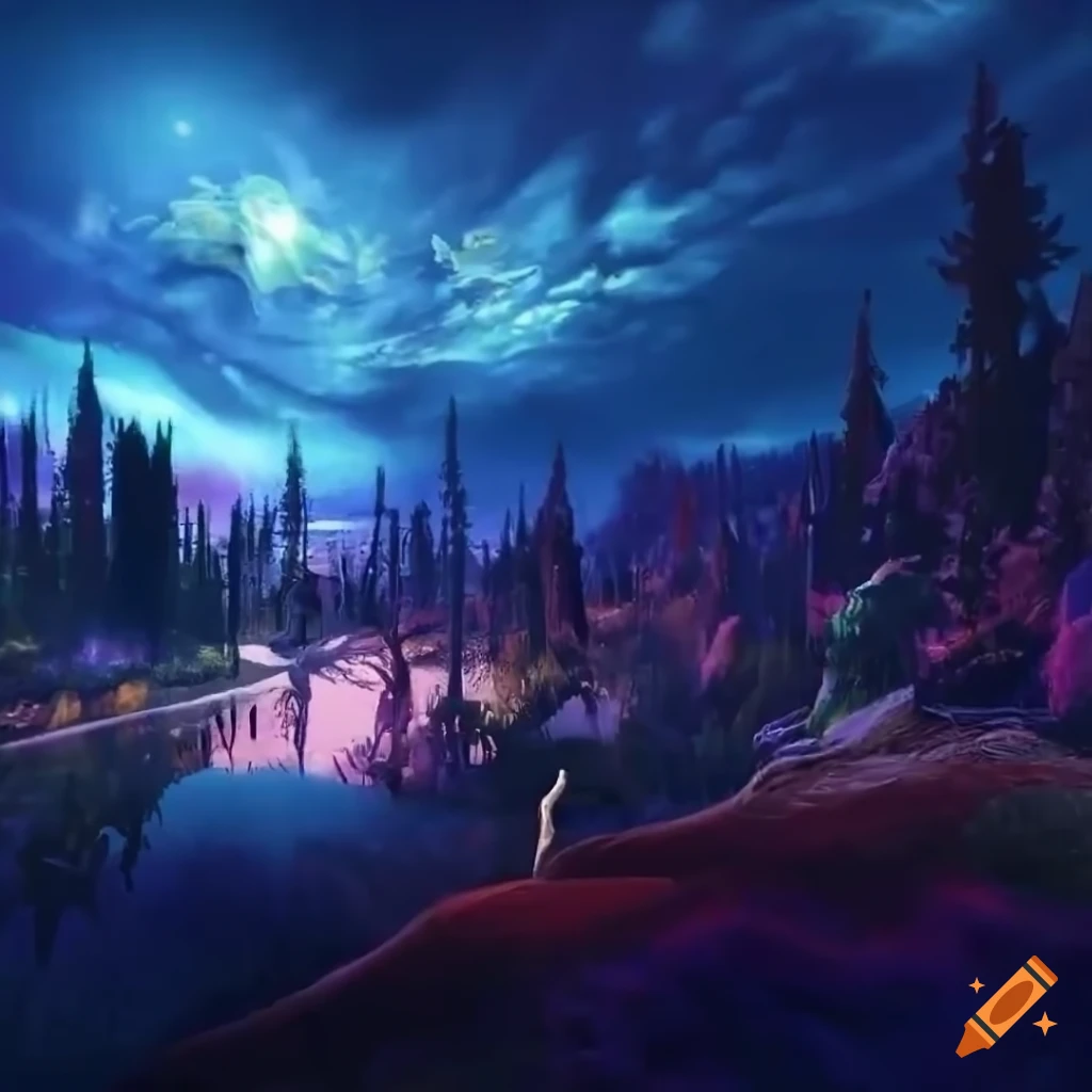 A brand new video game world with sweeping diverse landscapes