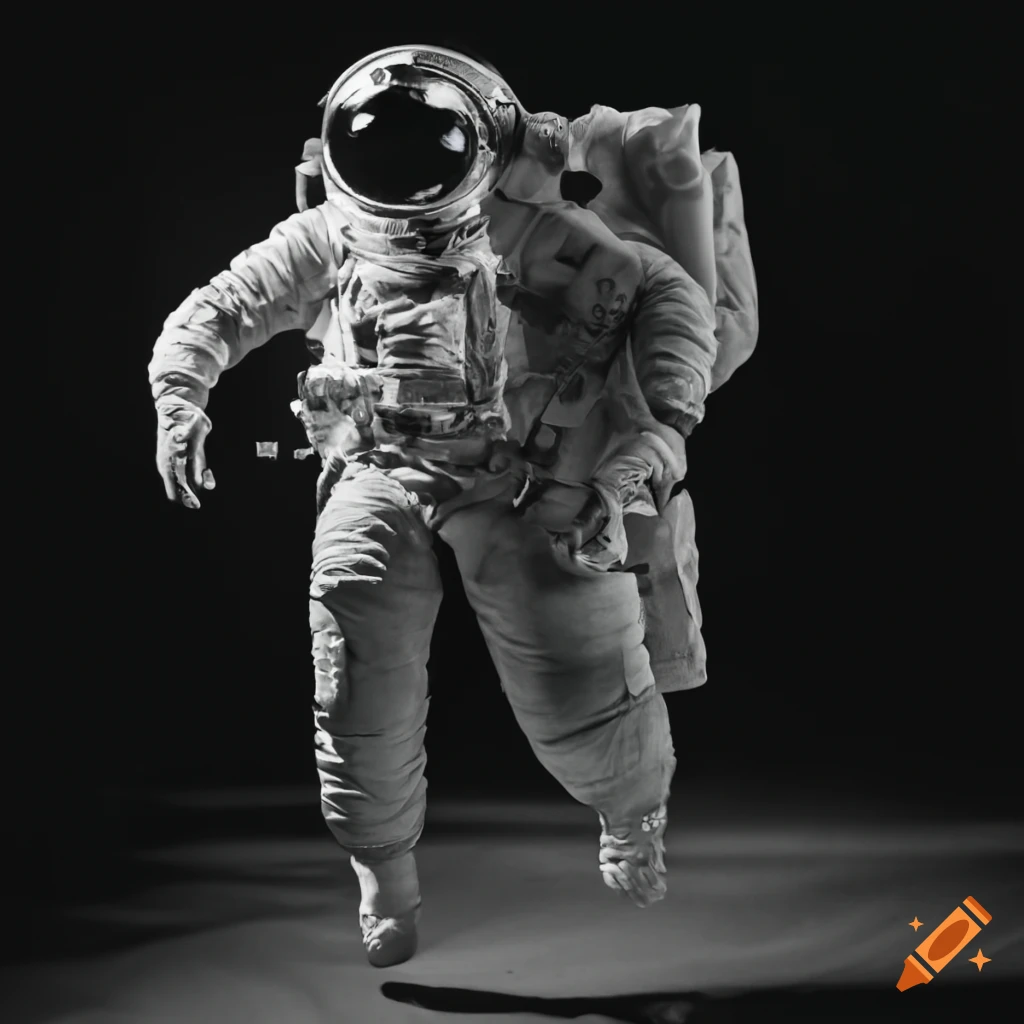 An astronaut is walking, high details body